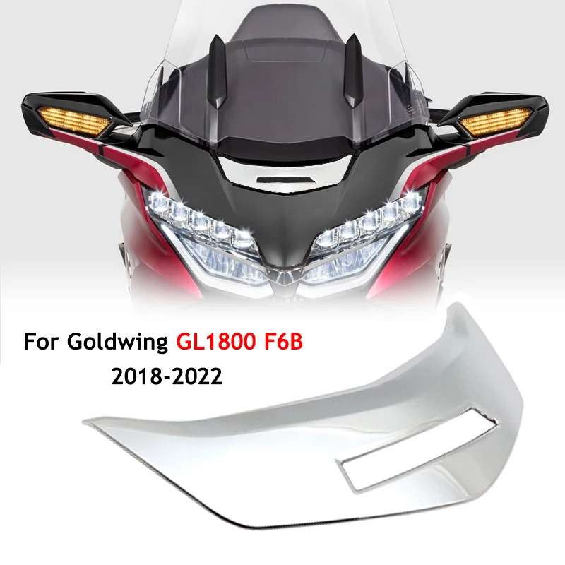 Gl1800 Chrome Fairing Head Cover Front Upper Cowl Fit For Honda ...