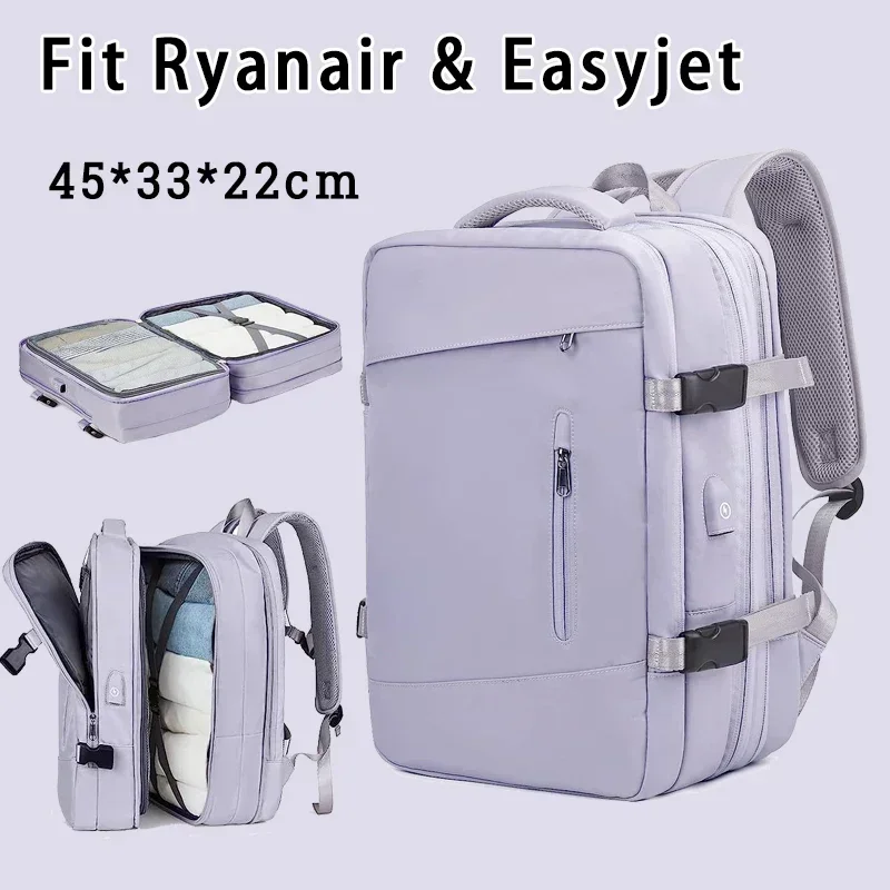 Expandable-Airplane-Travel-Backpack-For-Women-Men-Laptop-Bag-Luggage ...