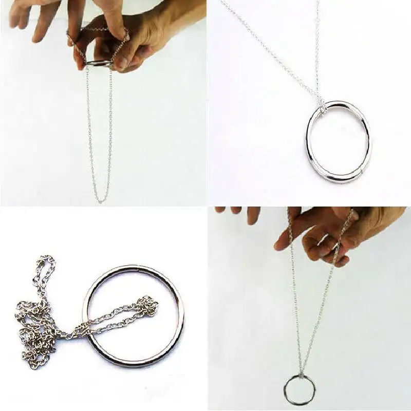 Magic Trick Metal Ring Chain | Props Magic Trick Rings | Illusion ...
