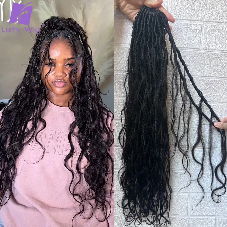 Body-Wave-Boho-Locs-Human-Hair-Curls-Pre-Looped-Crochet-Boho-Locs-with ...