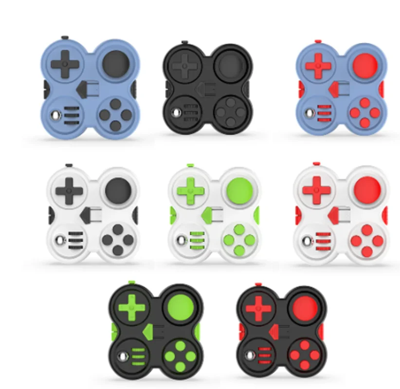 Game-Fidget-Pad-Stress-Reliever-Squeeze-Cube-Fun-Desk-Handle-Finger-Toy ...