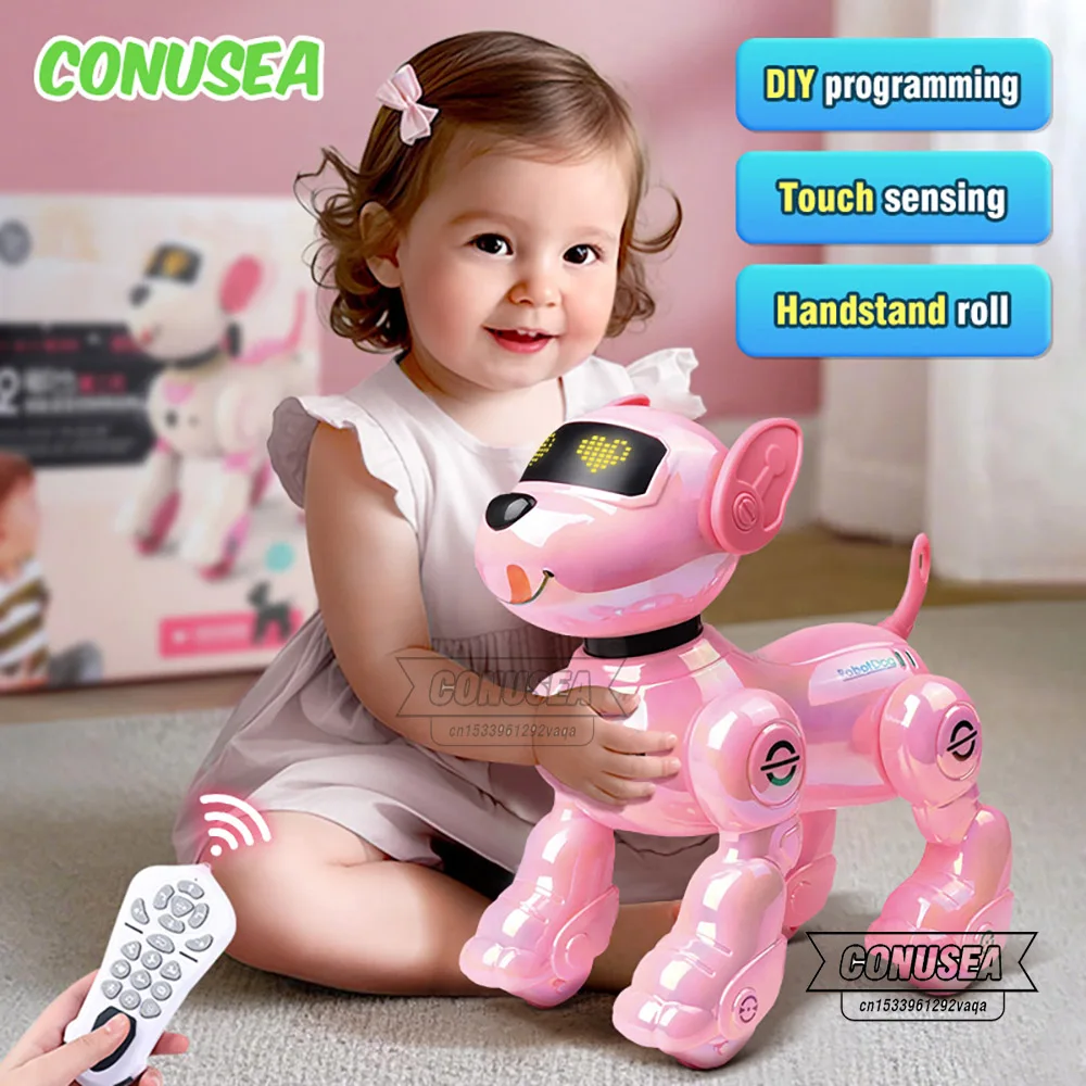 Kawaii Smart Robot Dog Girls Cute Puppy Pets Intelligent Programming ...
