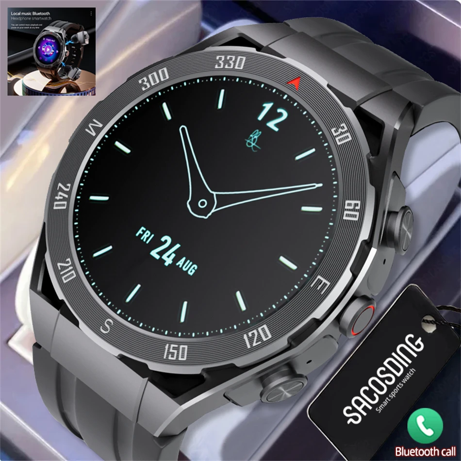 4GB-RAM-Watch-466-466-AMOLED-Smart-Watch-Men-2-in-1-Headphones-TWS ...