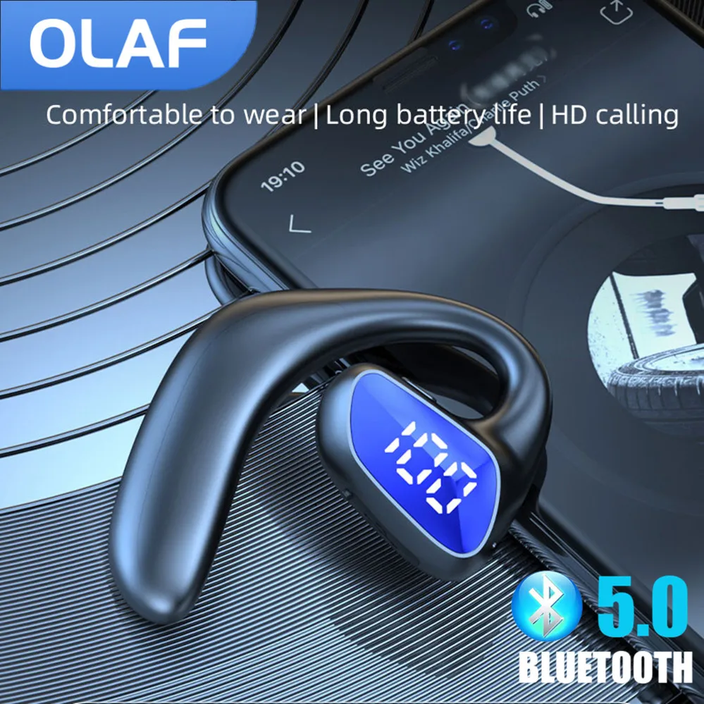 OLAF-Single-Ear-Wireless-Headphones-Blutooth-Handsfree-Bone-Conduction ...