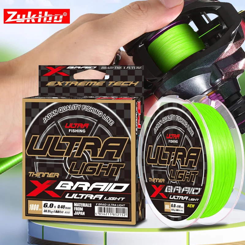 ZUKIBO-ULTRA-LIGHT-Japan-8-Strands-Green-Braided-Fishing-Line-The-Best ...