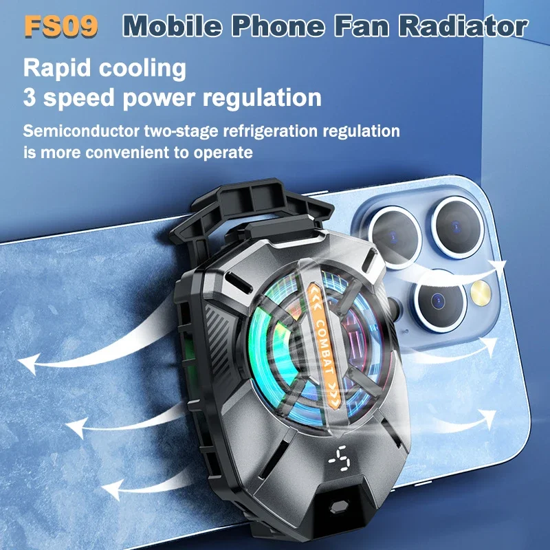 NEW-FS09-Mobile-Phone-Semiconductor-Cooling-Fan-Radiator-Back-clip-3 ...