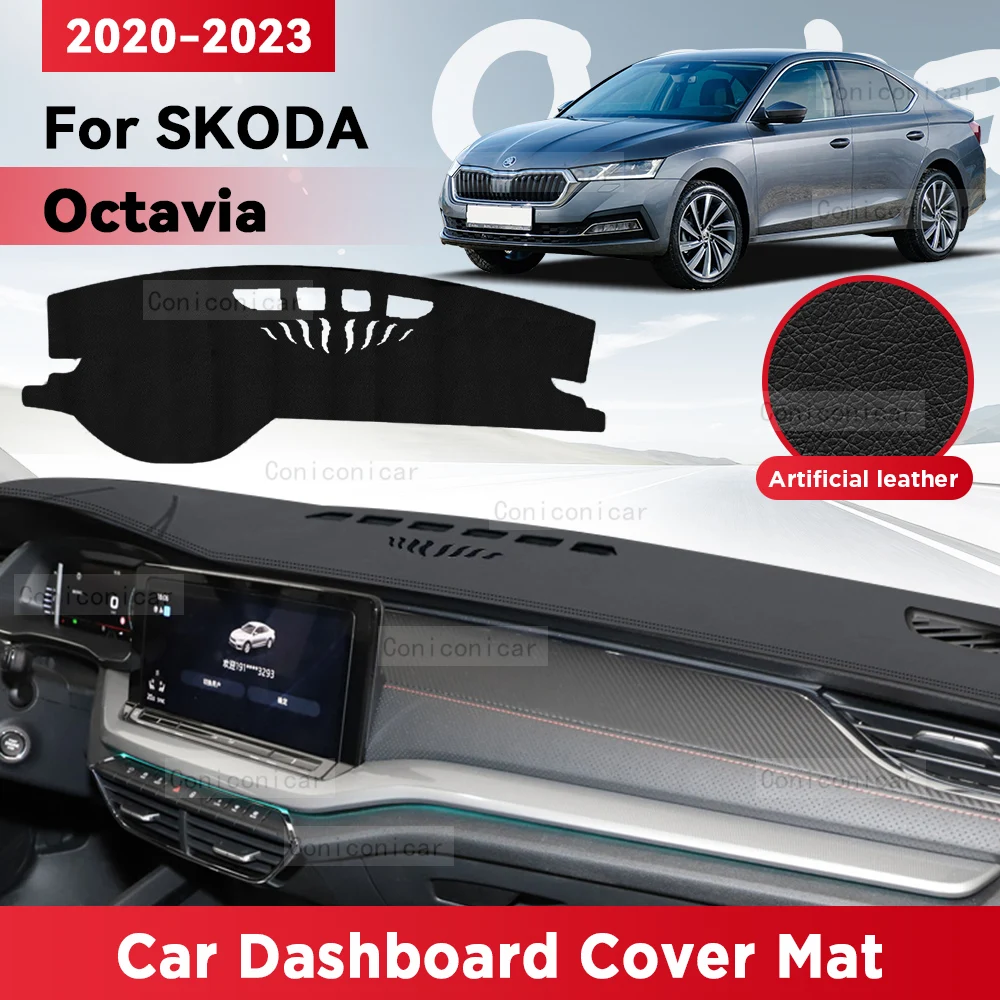 For-SKODA-OCTAVIA-2020-2023-2022-Car-Dashboard-Cover-Mat-Sun-Shade-Pad ...