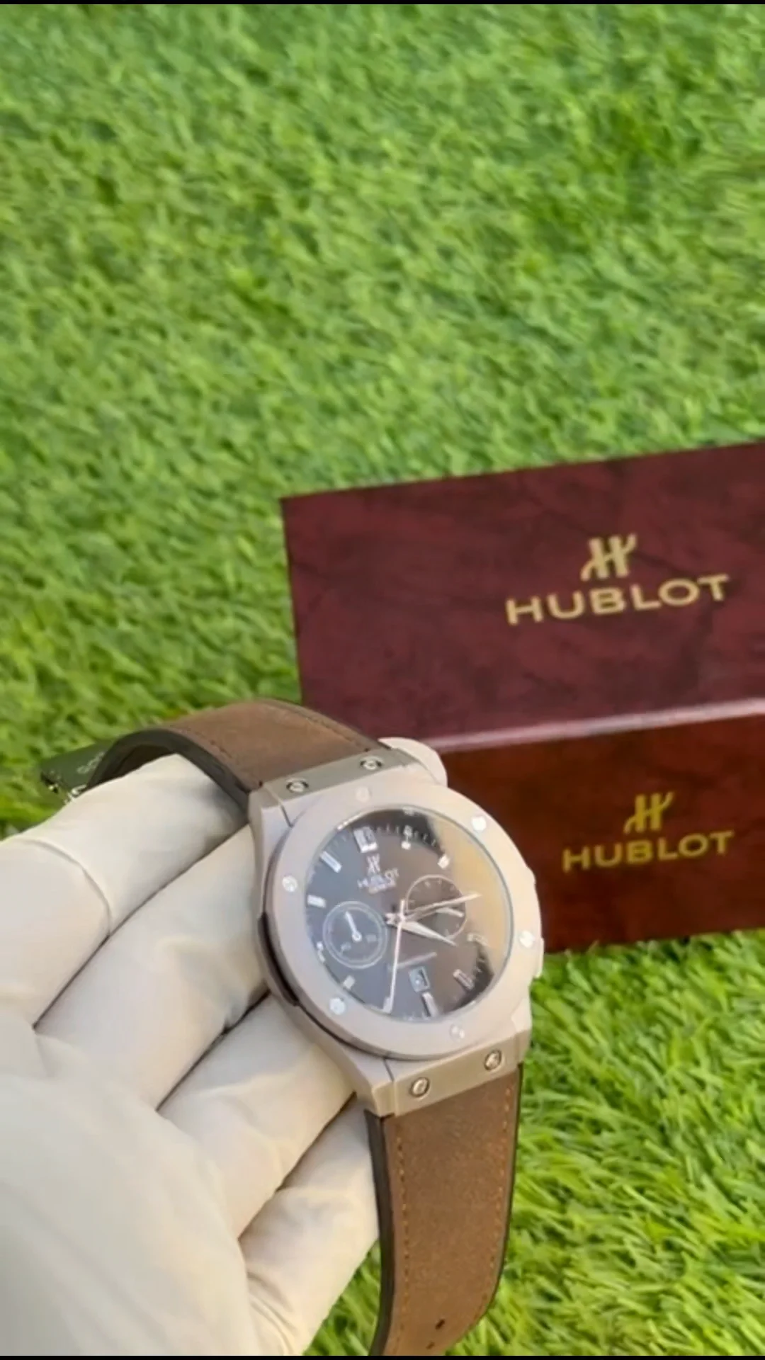 Hublot Geneve with Leather finishing Strap | High Quailty | Men's Watch ...