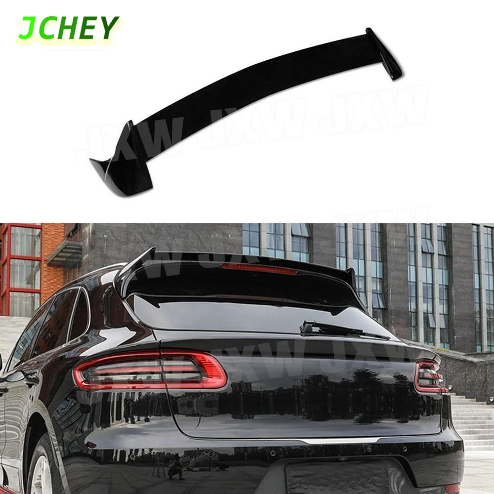JCHEY Carbon Fiber Rear Roof Spoiler Gloss Black Wing for Porsche Macan ...