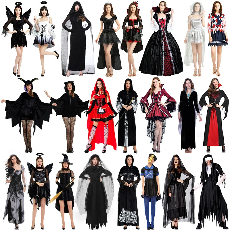 Vampire-Bat-Ghost-Witch-Cosplay-Traje-para-Mulheres-Roupa-de-Halloween ...