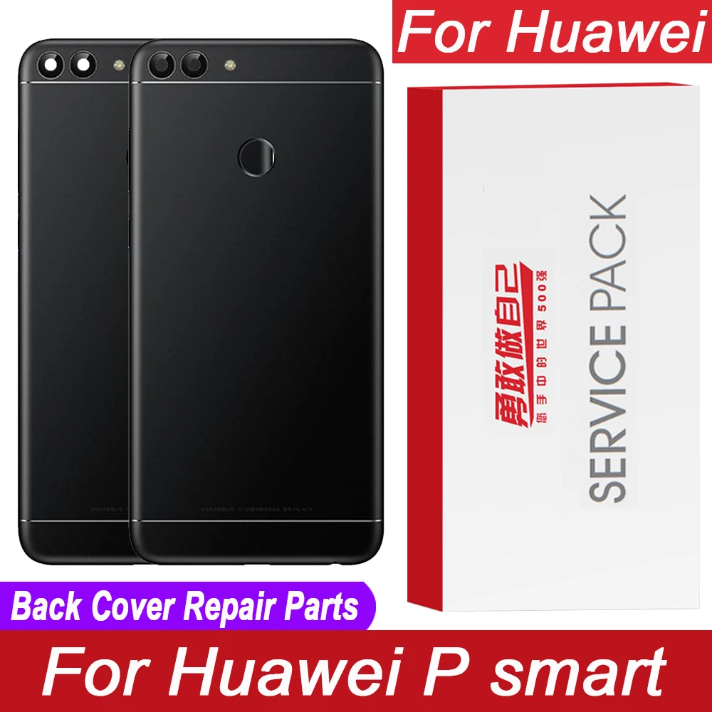 100% Original For Huawei P Smart Back Battery Cover Housing Door Panel ...