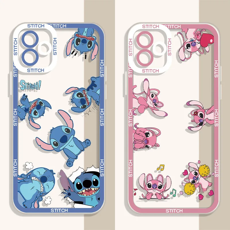 Disney Stitch Soft Silicone Case for iPhone 15 14 Pro Max 13 12 Mini 11 ...
