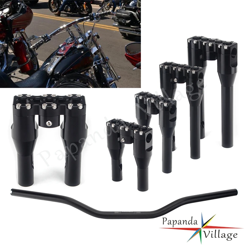 Motorcycle-25mm-Straight-Pullback-1inch-Handlebar-Handlebar-Riser-Kit-6 ...