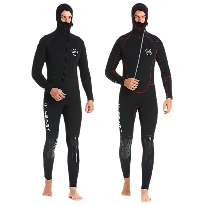 SBART-Professional-5mm-Neoprene-One-piece-Wetsuit-Spearfishing-Swimming ...