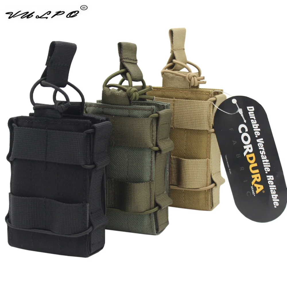 VULPO 5.56 모듈러 매거진 파우치, 전술 싱글 오픈 탑, Molle Magpouch 캐리어, M4 M16 AK 소총용 ...