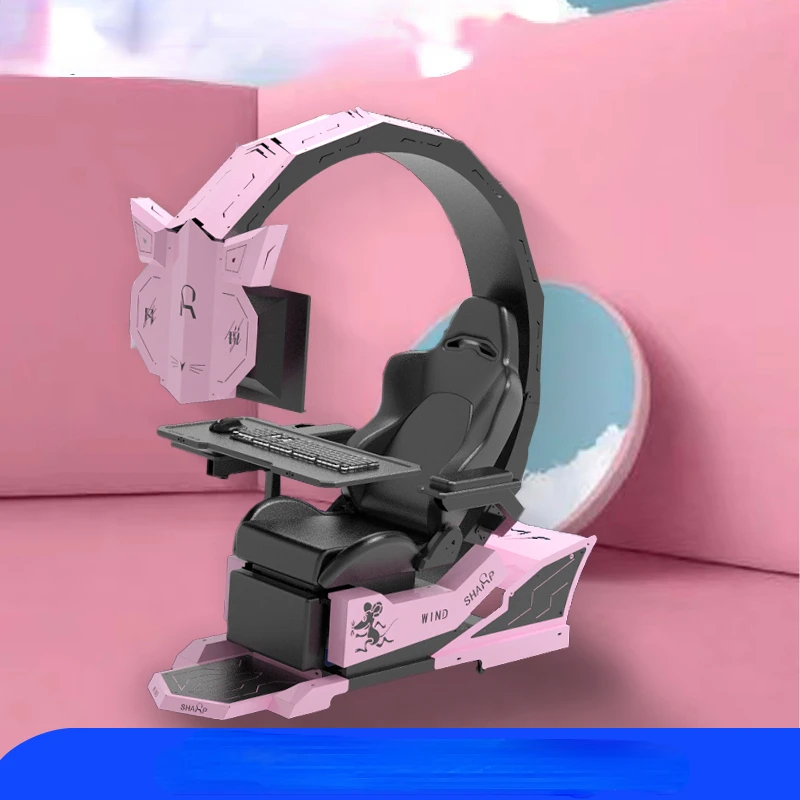 Computer-Cockpit-Integrated-E-Sports-Recliner-Space-Capsule-Table-and ...