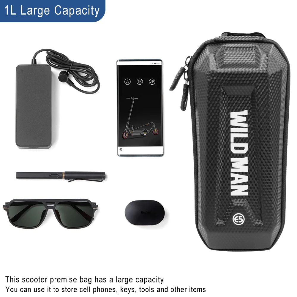 اختيار حقيبة أمامية صلبة من مادة إي في إيه من وايلد مان لسكوتر كهربائي Xiaomi M365 Pro 2 Mi3 ...