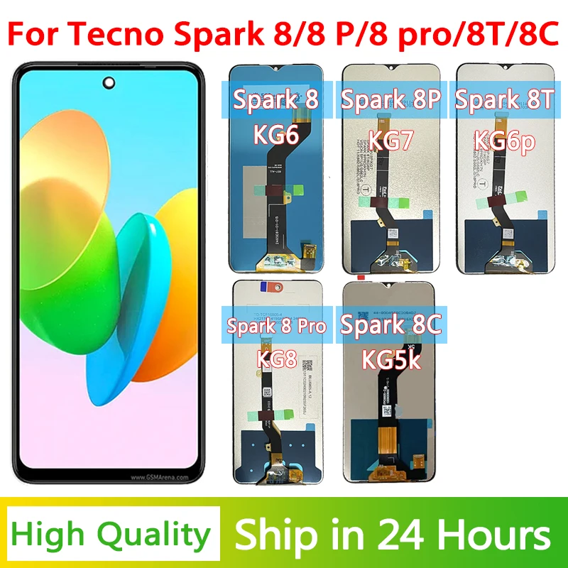 Digitador-de-tela-sens-vel-ao-toque-para-Tecno-Spark-Display-LCD ...