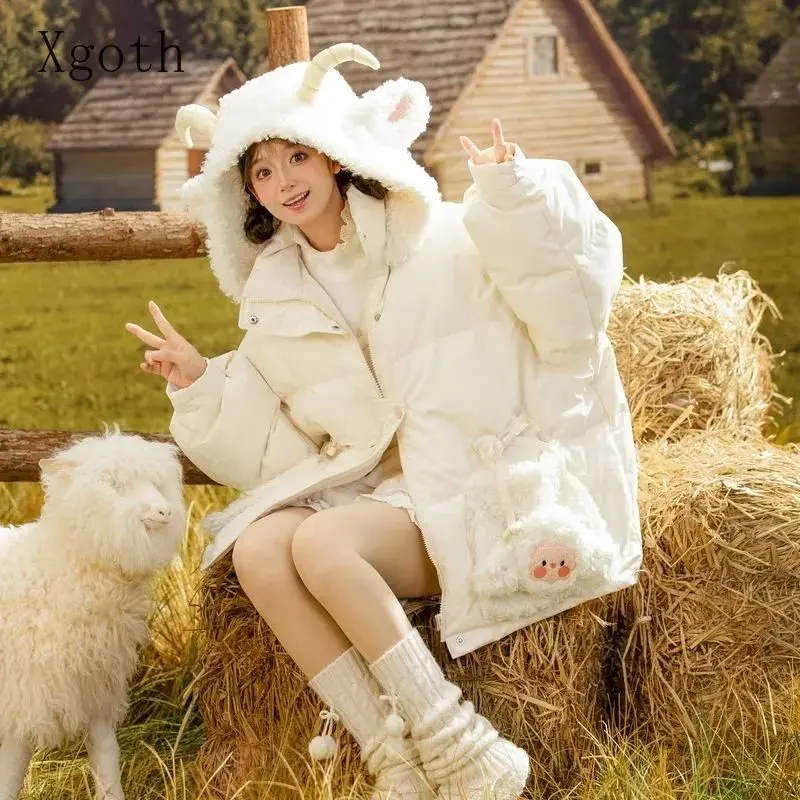 Fashion Cute Warm Coat All Girls Wear Loose and Comfortable Girl Cotton ...