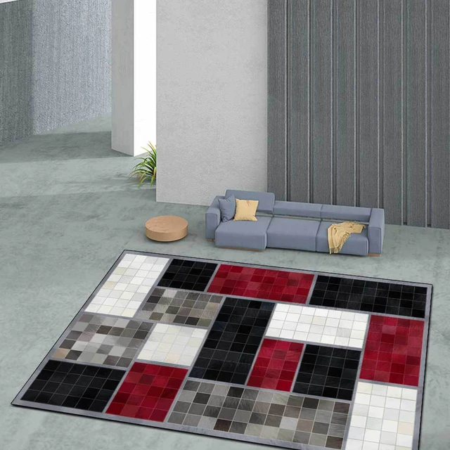 Red And Black Carpet Tiles