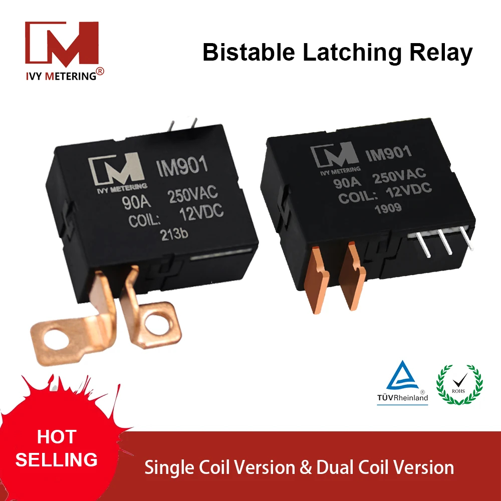 Meter-Components-90A-250VAC-Coil-12VDC-Control-Switch-Single-Phase-High ...