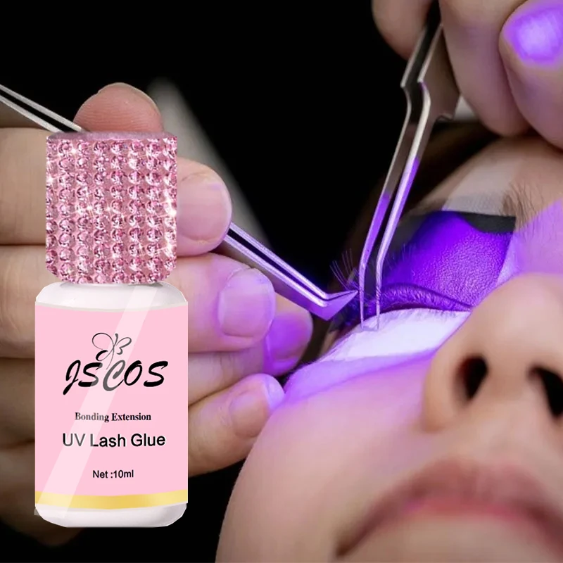 New-Upgrade-UV-Eyelash-Glue-Gel-10ml-Soft-Quick-Dry-Eyelash-Extensions ...