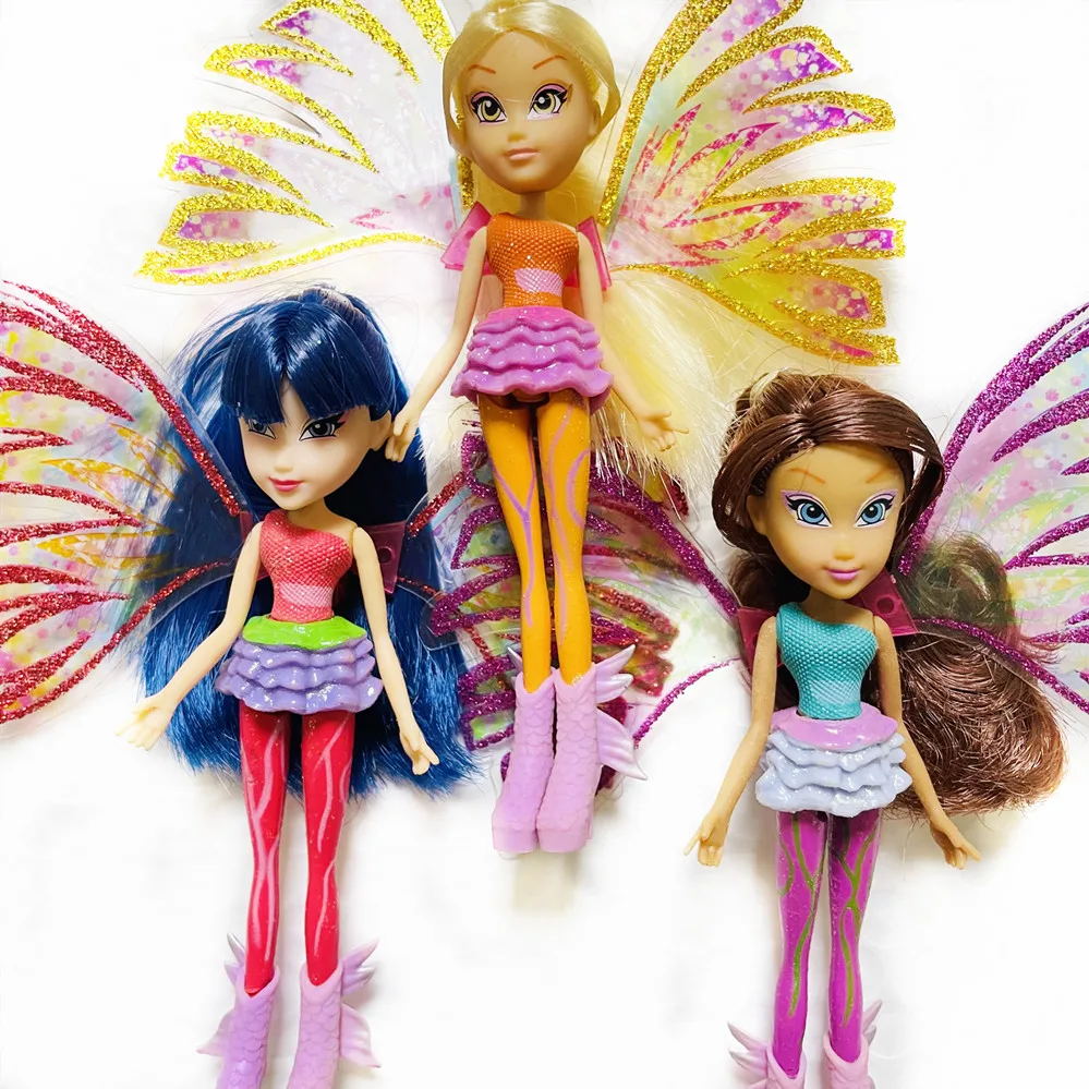 14cm-Original-Windoll-Princess-Doll-Magic-girl-With-wings-fairy-pixie-Bloom-dolls-Long-legged ...