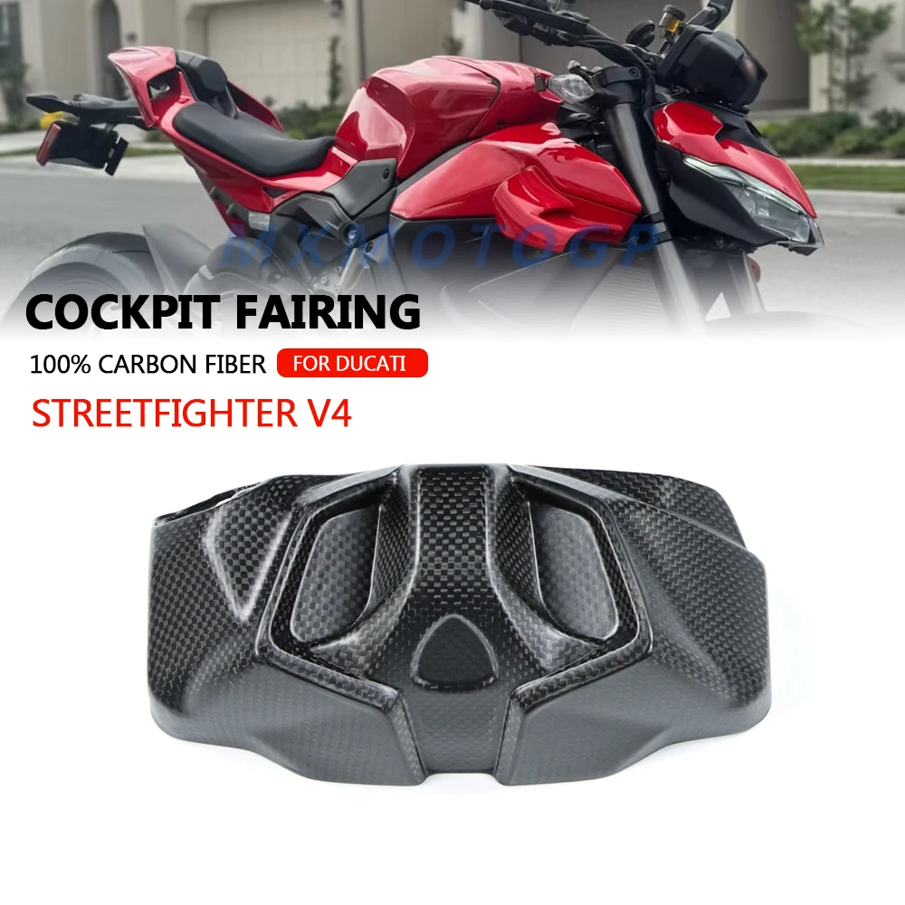 For Ducati Streetfighter V4 2025 100% Carbon Fiber Cockpit Fairing ...