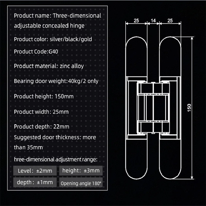 Concealed Hinge Cad