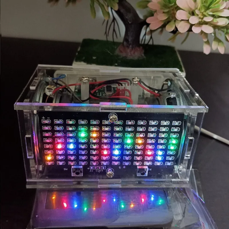 DIY Bluetooth Speaker Production Kit Music Voice Control LED Spectrum ...