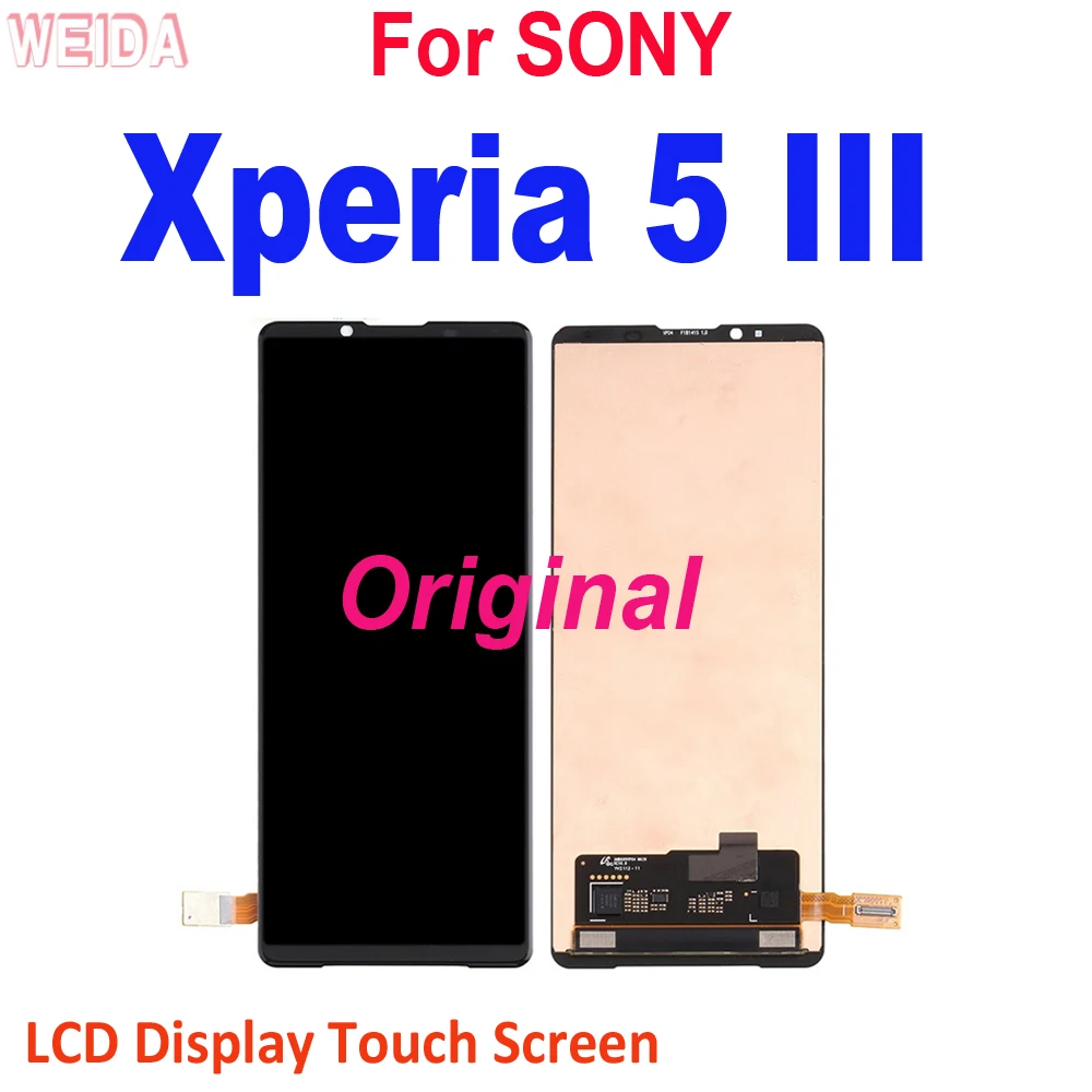 6.1" Original For Sony Xperia 5 III LCD Display Touch Screen Digitizer Assembly For Sony X5 III ...