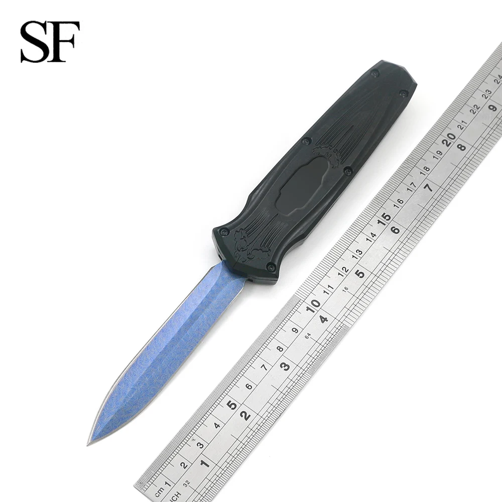 Heavy-Duty-Outdoor-Portable-OTF-Hunting-Camping-Knife-440-Plating-Blue ...