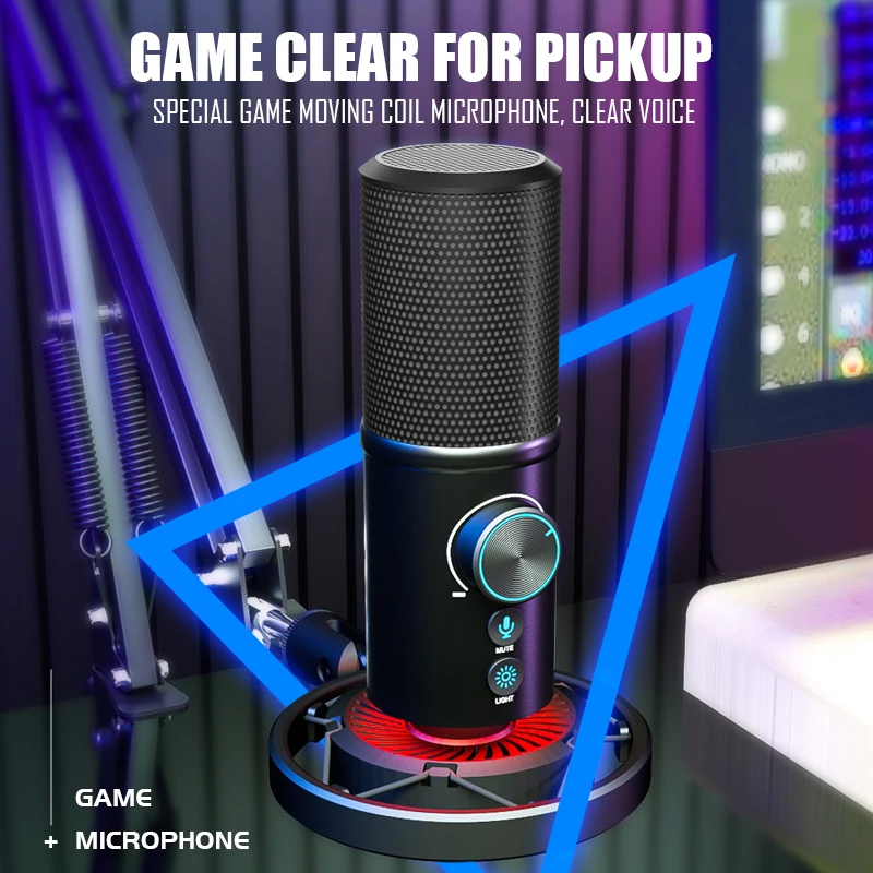 Dynamic-Microphone-For-Windows-laptop-USB-Mic-For-Gaming-With-Tap-To ...
