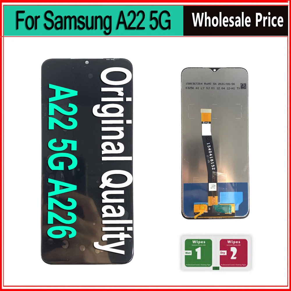 Original A22 LCD For Samsung A22 5G Display Touch Screen Digitizer ...
