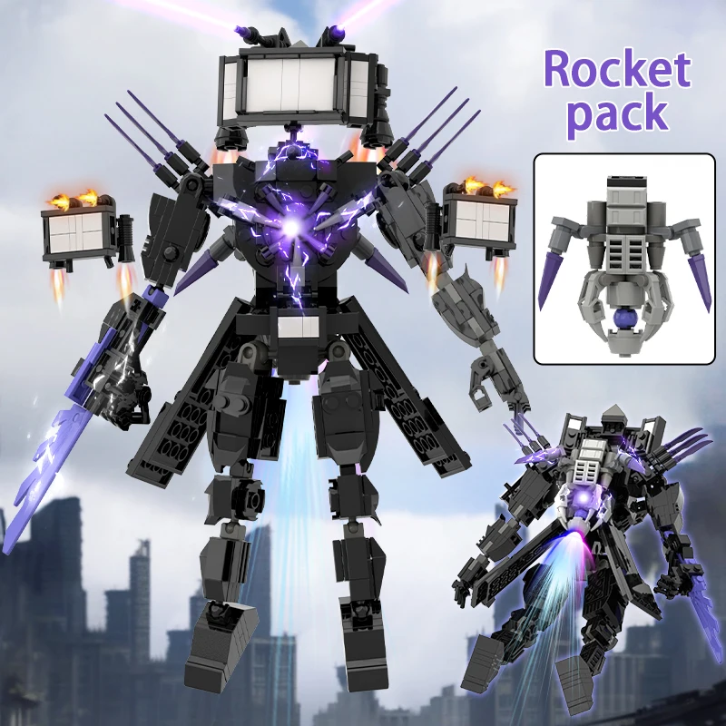 Skibidi-Toilet-Titan-TVman-Weapon-Arm-Blocks-Model-Toys-Titan-Drill-Man ...