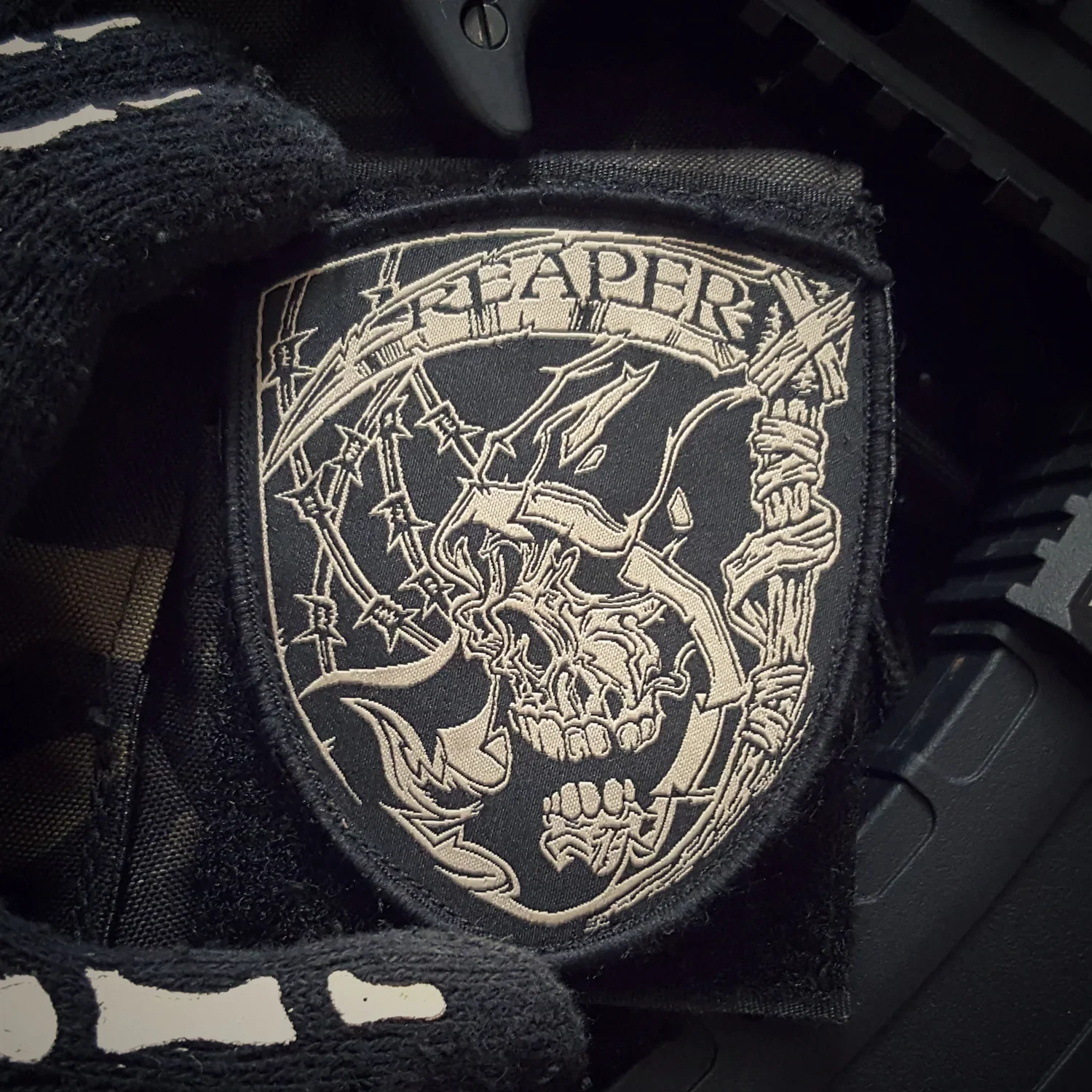 Reaper-Embroidered-Hook-and-Loop-Patches-for-Clothing-DIY-Armband ...