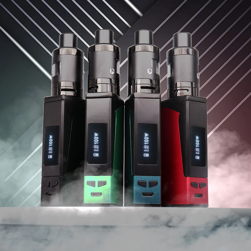 Ecig Vape 100W Box Mod Starter Kit Build in 2000mah Battery 2.5ml ...