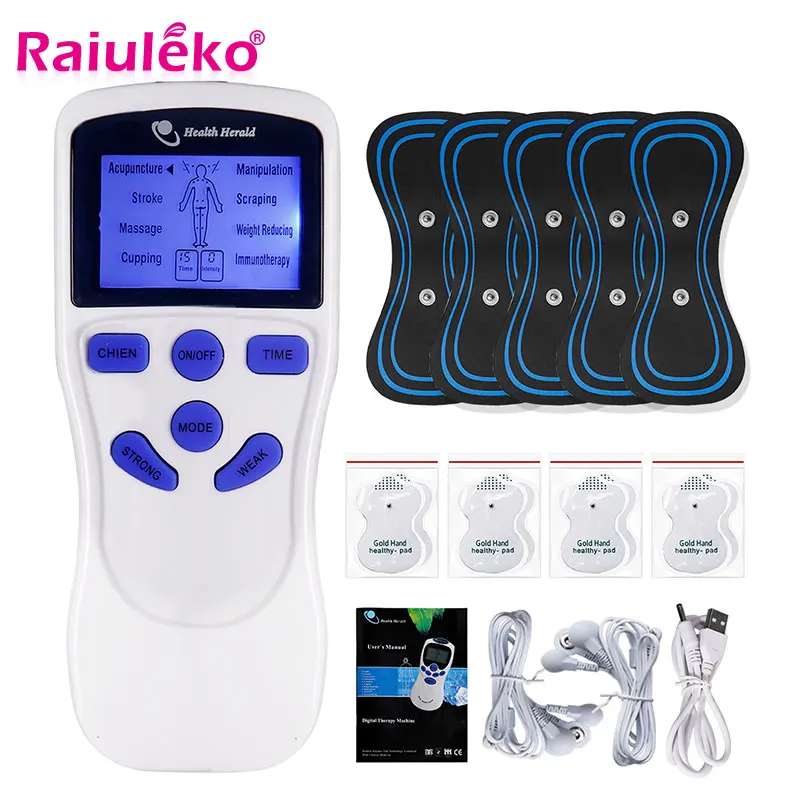 TENS-Body-Neck-Massager-EMS-Muscle-Stimulator-Electric-Cervical-Digital ...