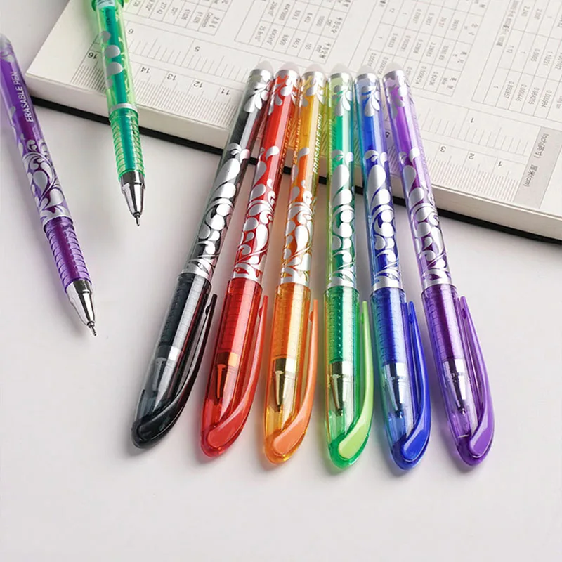 12pcs/set Multicolour Erasable pen, Black, blue, red, purple, green ...