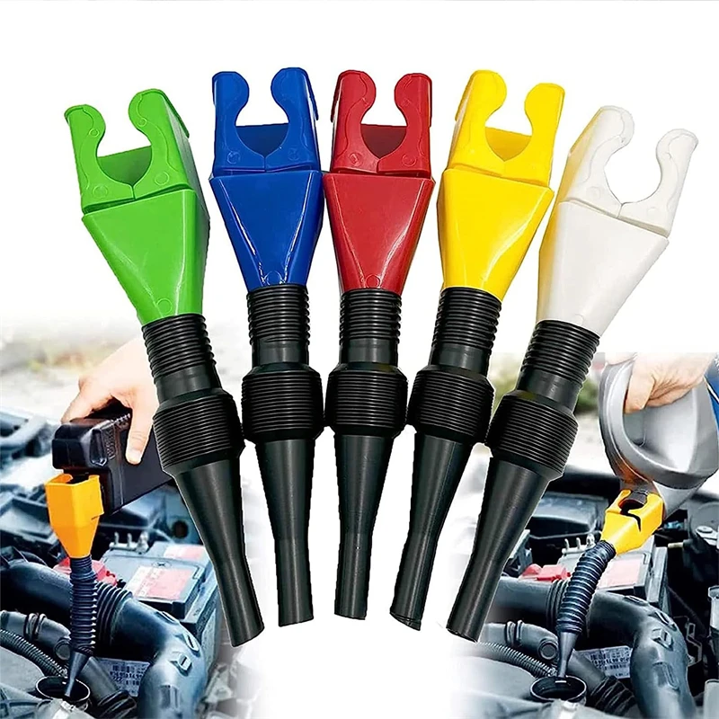 Retractable-Car-Fuel-Funnel-Flexible-Draining-Tool-Snap-Funnel ...
