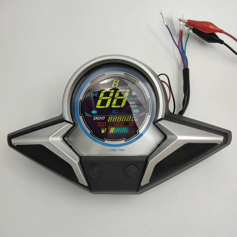 Speedometer-Battery-Power-LEVEL-Indicator-48-72v-LCD-DISPLAY-Scooter ...