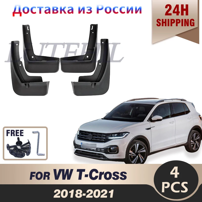 Guardabarros para coche, accesorio para Volkswagen VW t cross 2018 ...