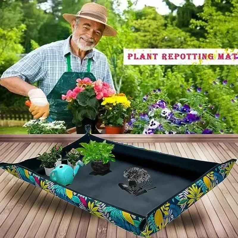 Home-Planting-Mat-Potting-Pad-Foldable-Garden-Plant-Flower-Pot-Reusable ...