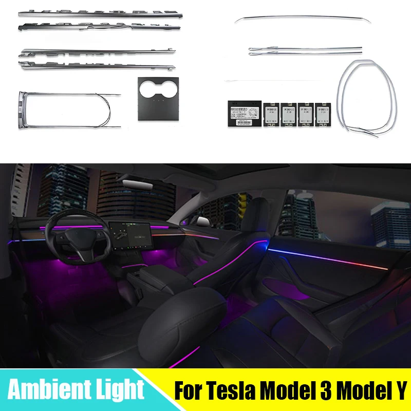 For-Tesla-Model-3-Model-Y-2021-2022-New-design-dynamic-shadow-Active ...