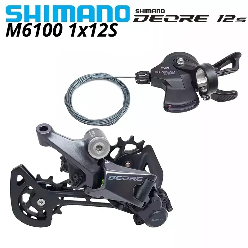 SHIMANO DEORE M6100 12s Groupset SL M6100 SHIFT LEVER RD M6100 SGS REAR DERAILLEUR 12 Speed 12V ...