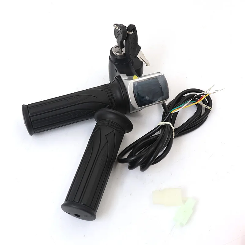 24V 36V 48V LCD Handle Accelerator Throttle Handle Charged Quantity ...
