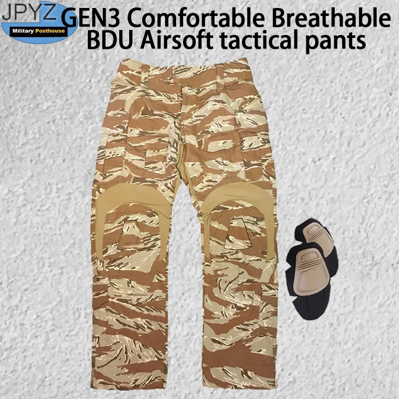 Desert-Tiger-Print-MC-GEN3-Comfortable-Breathable-BDU-Airsoft-tactical ...