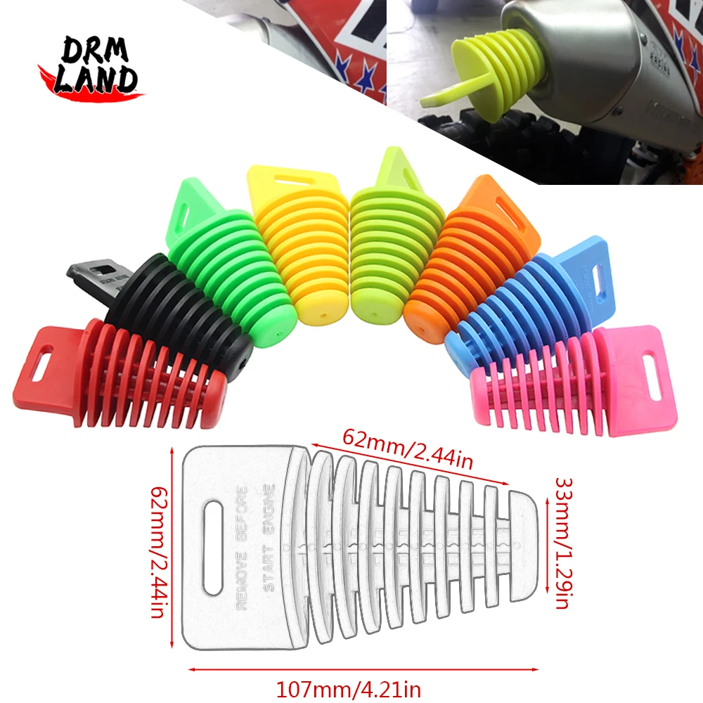 Motorcycle-Exhaust-Pipe-Plug-Muffler-Wash-Plug-Pipe-Protector-Motocross ...