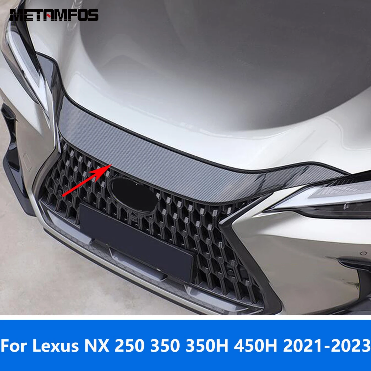 For-Lexus-NX-250-350-350H-450H-2021-2022-2023-Chrome-Front-Hood-Lid ...