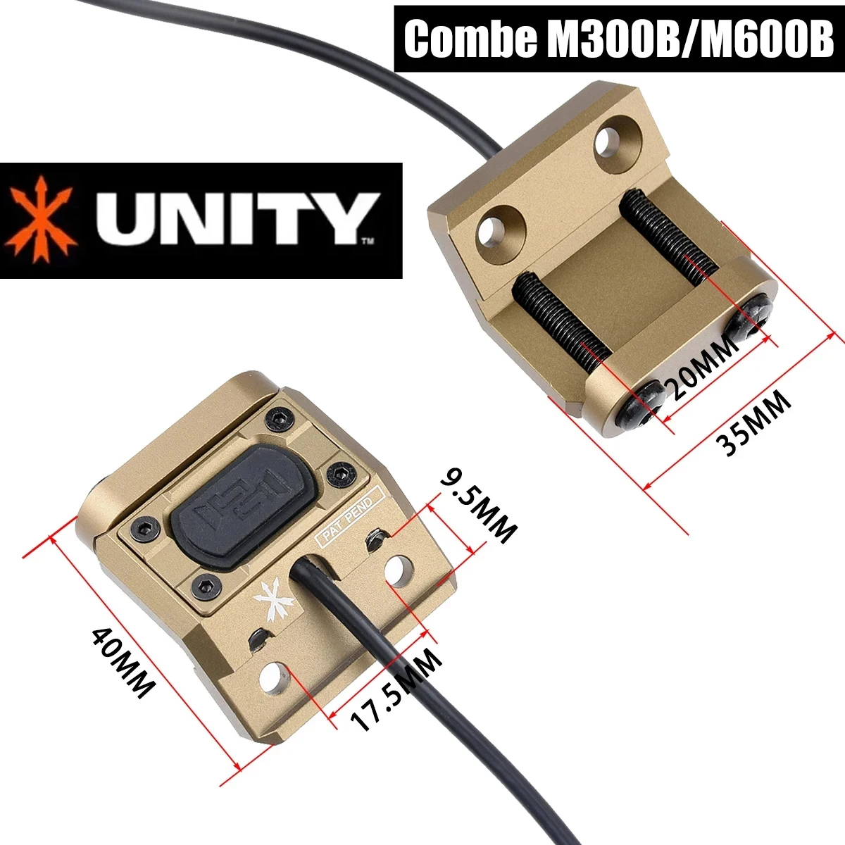 UNITY Switch For Surefire M600 M300 Hot Mod Button Pressure SF Plug ...